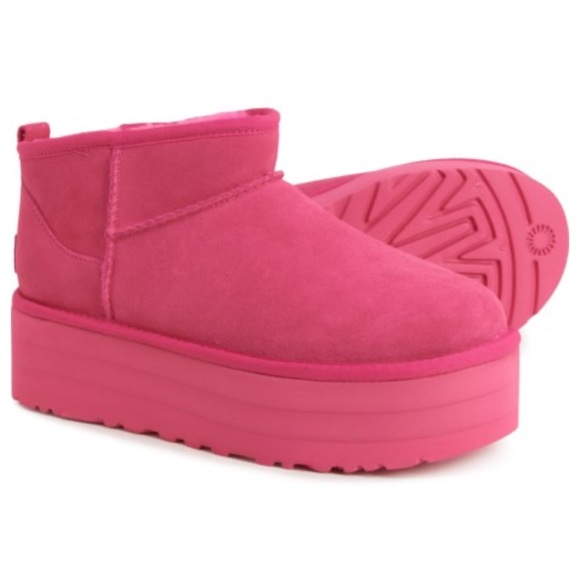 UGG | Shoes | Ugg Classic Ultra Mini Platform Boot Taffy Pink | Poshmark